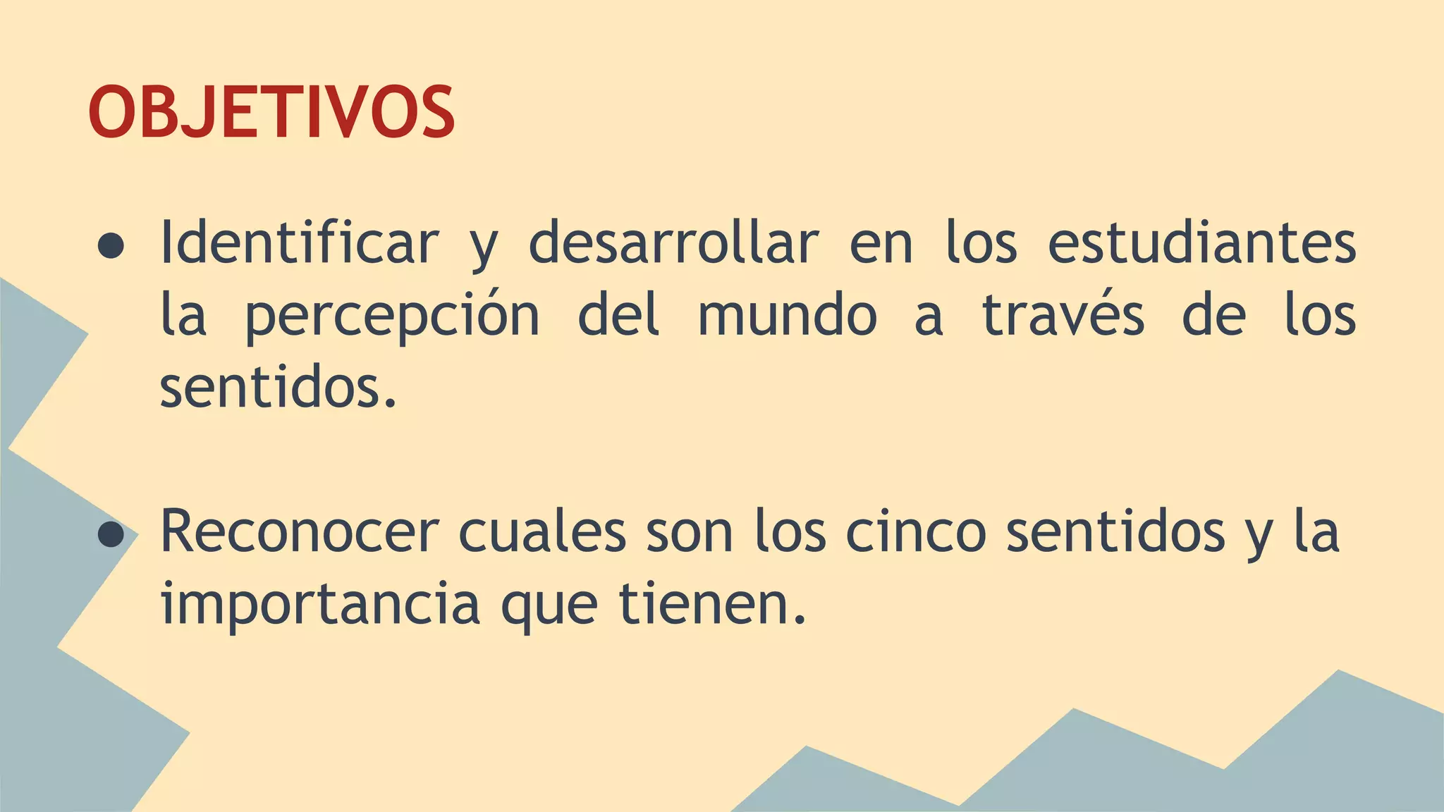 Unidad didáctica los sentidos | PPTX