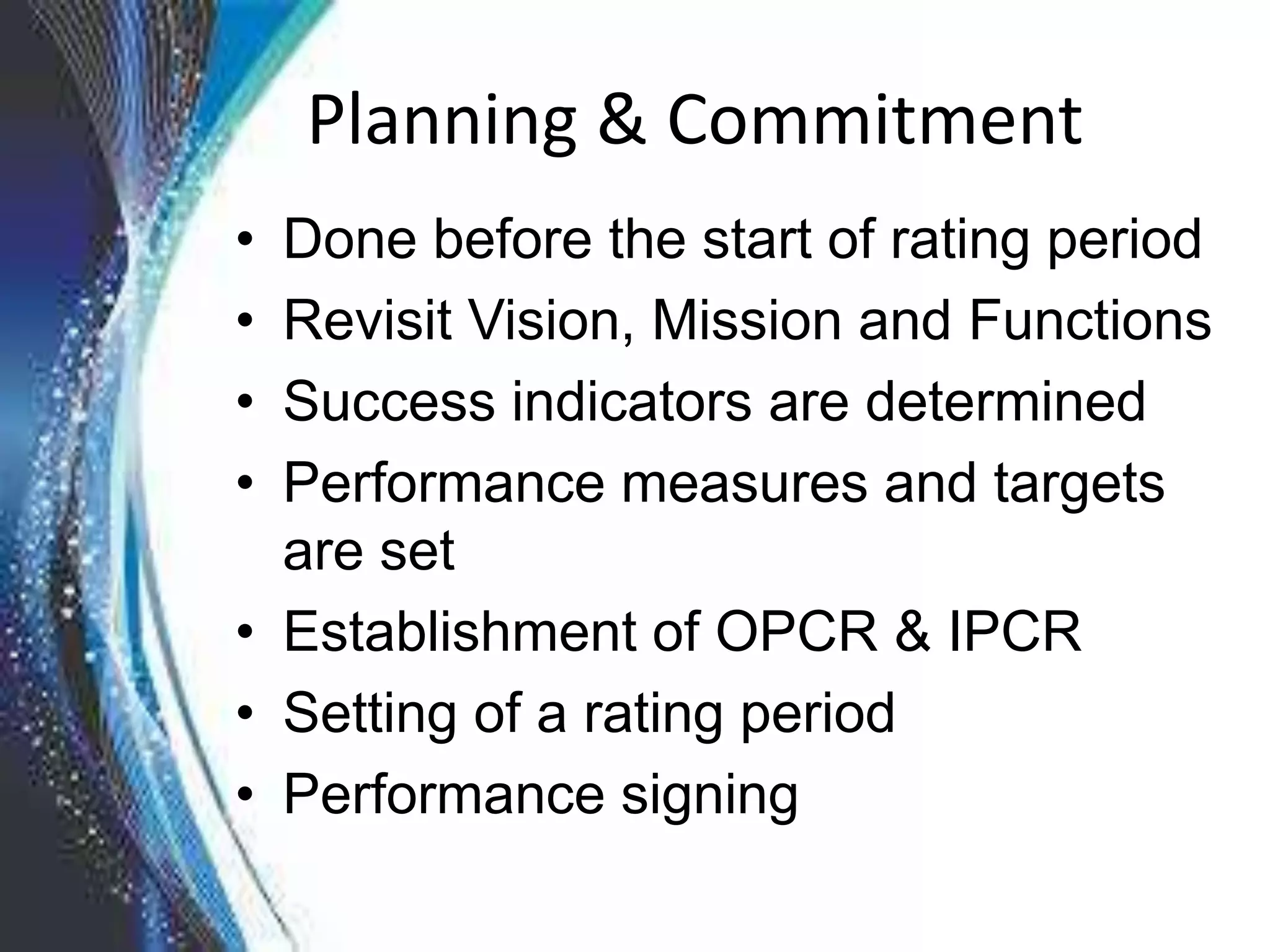 CDA Strategic Performance Management System Revised | PPT