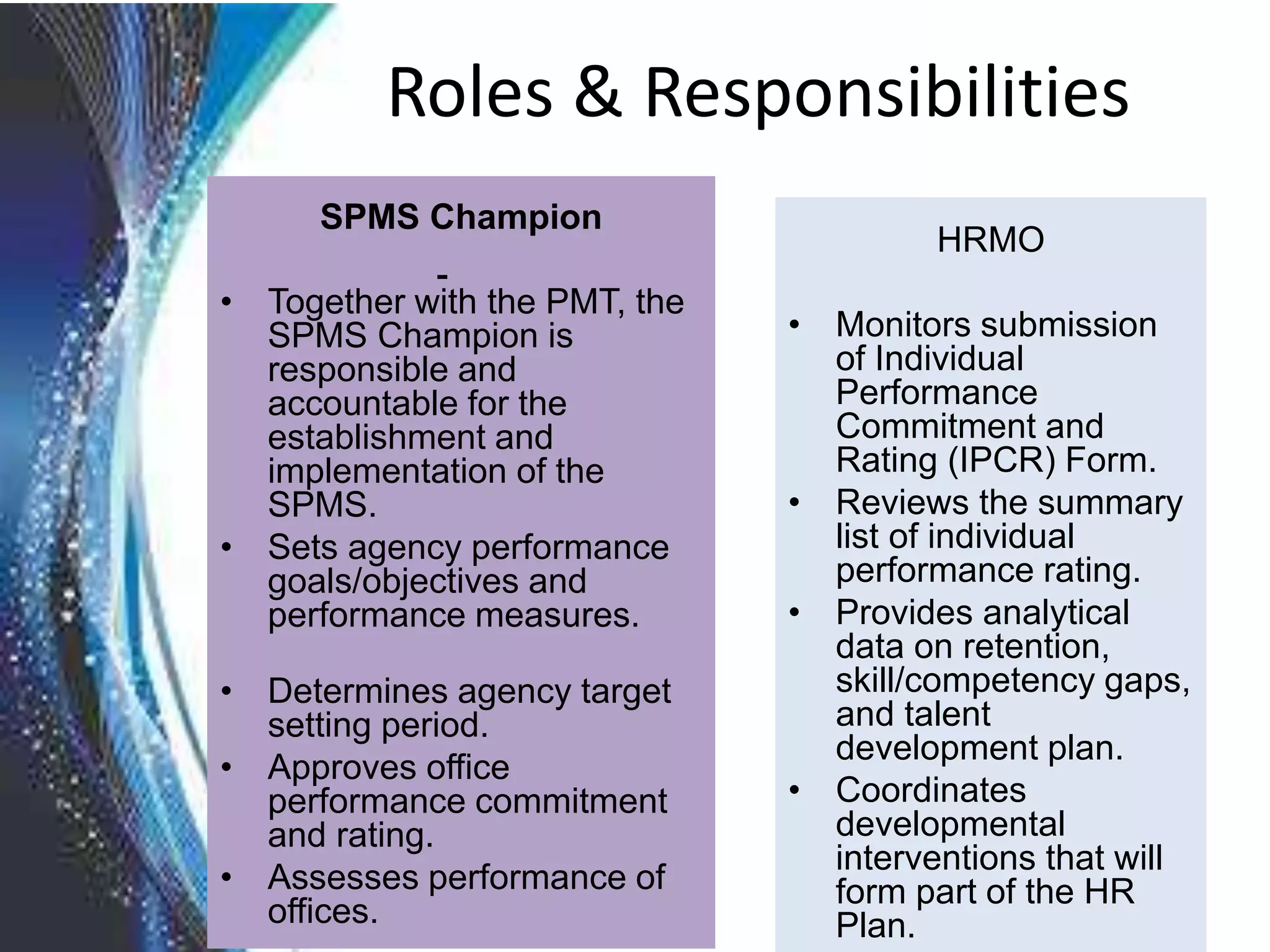 CDA Strategic Performance Management System Revised | PPT