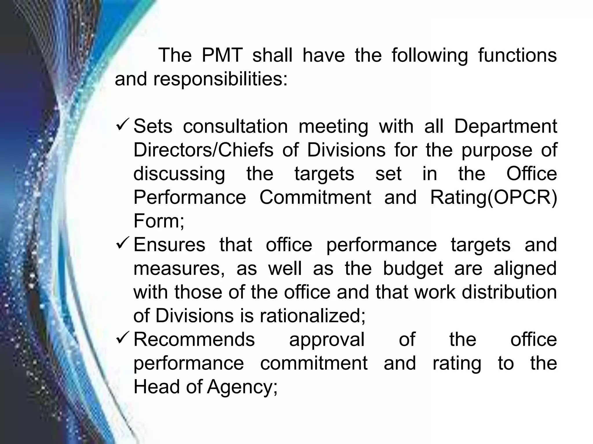 CDA Strategic Performance Management System Revised | PPT