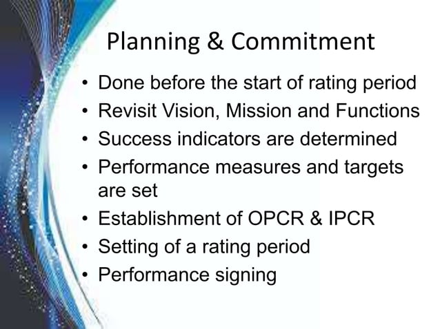 CDA Strategic Performance Management System Revised | PPT | Human ...