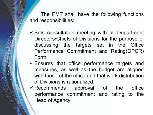 CDA Strategic Performance Management System Revised | PPT | Human ...