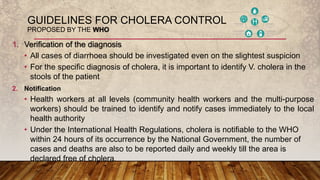 Cholera Diagnosis, Management, Treatment and Control | PPTX