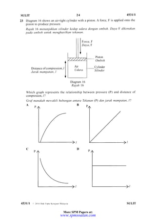 [Spmsoalan] soalan-physics-spm-2014 | PDF