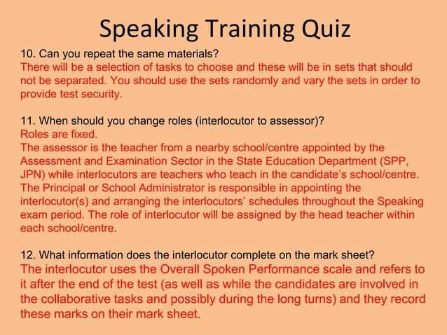SPM SPEAKING TEST- An Understanding.pptx | Educational Assessment ...