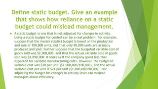 Budgeting For Planning and Controling | PPT