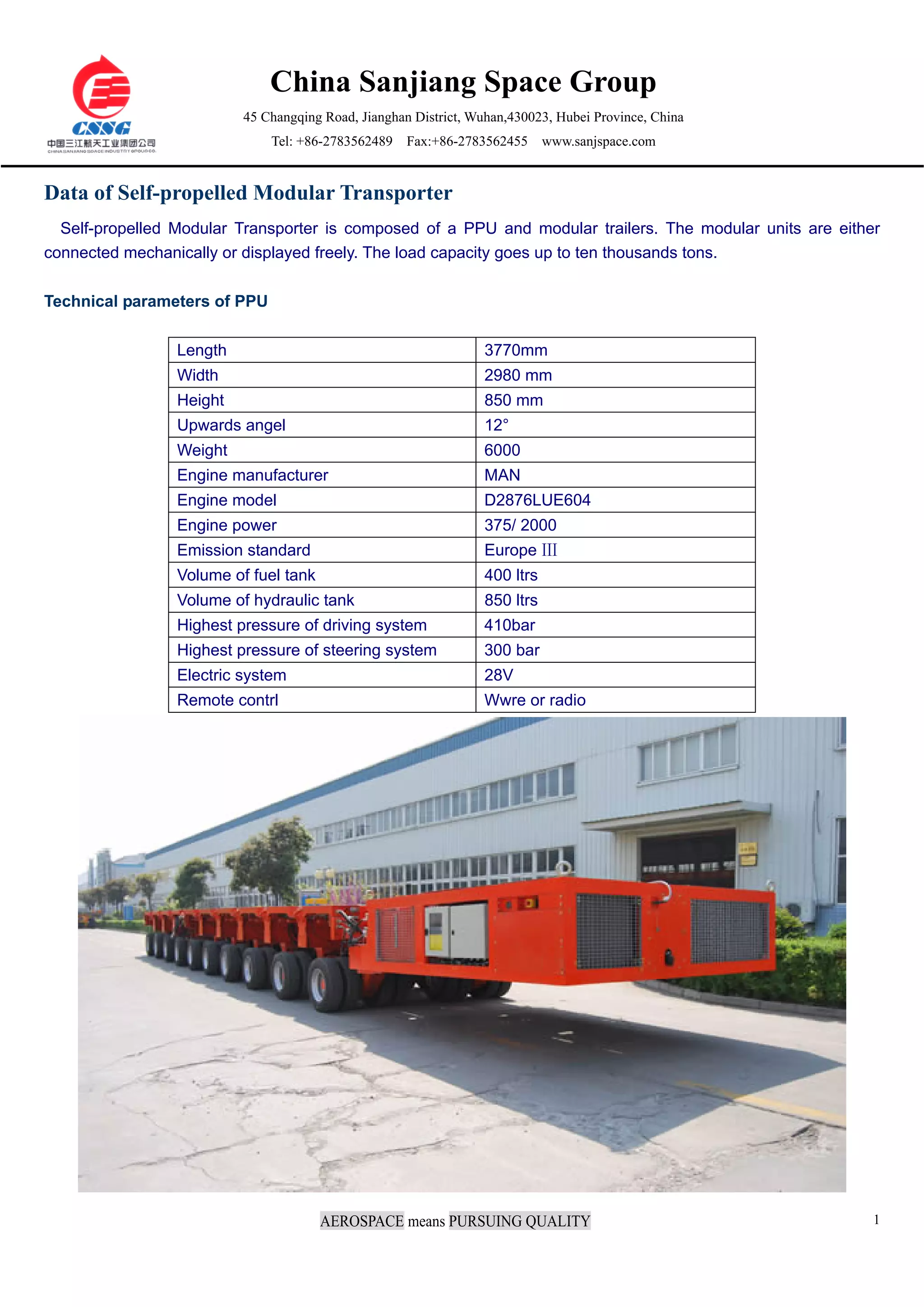 Self-propelled Modular Transporter | PDF