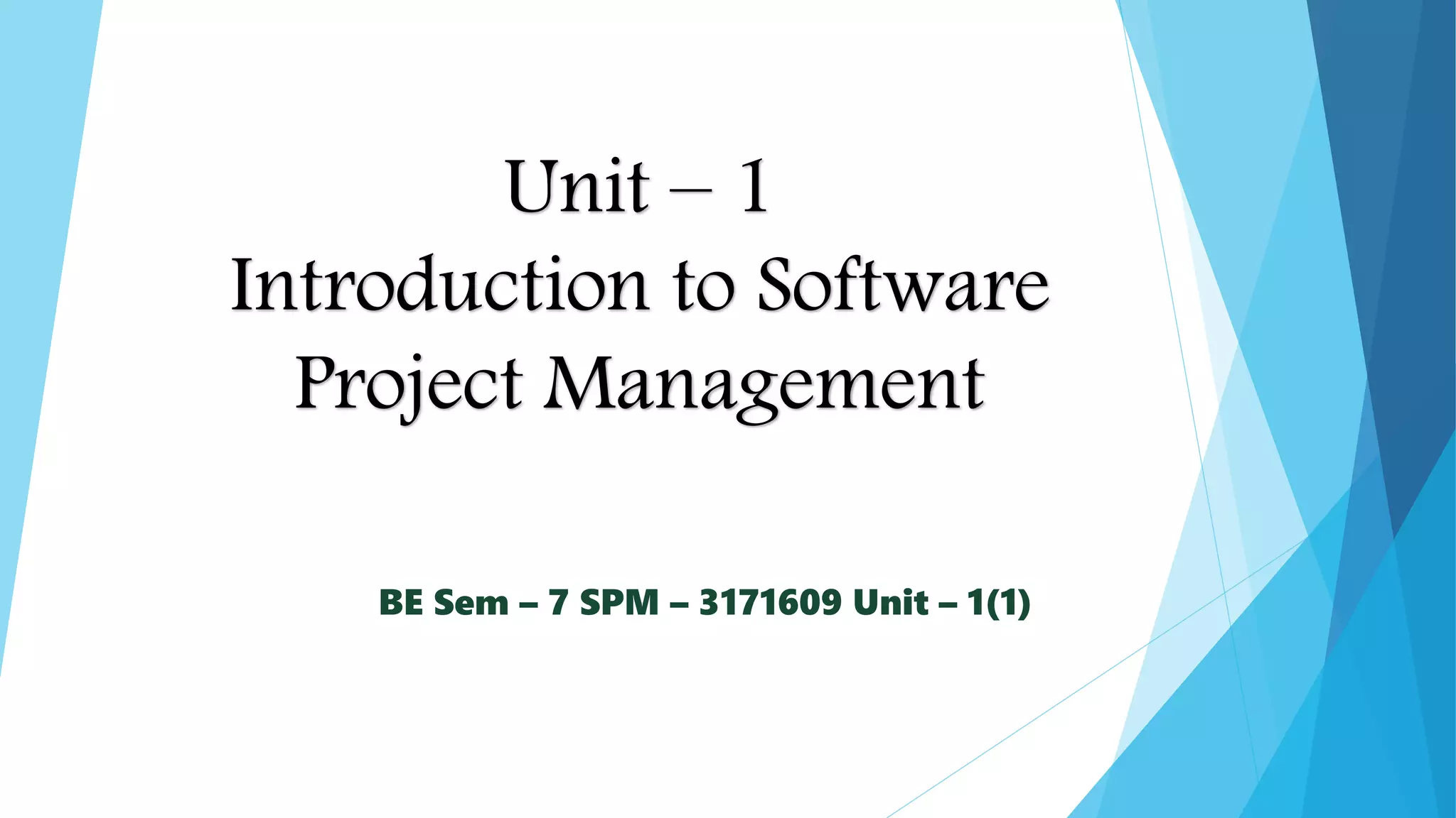 SPM_UNIT-1(1).pptx | Computing | Technology & Computing