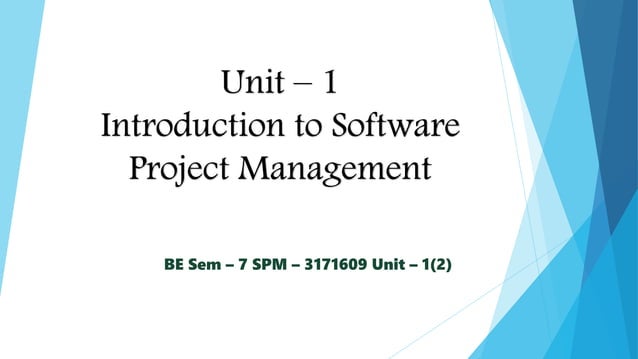SPM_UNIT-1(1).pptx | Computing | Technology & Computing