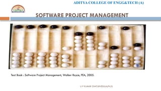 Conventional Software Management UNIT-1 | PPTX
