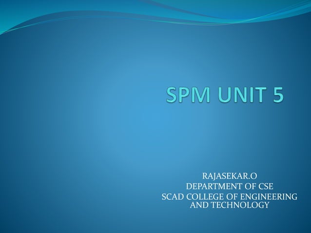 Spm unit 5 | PDF