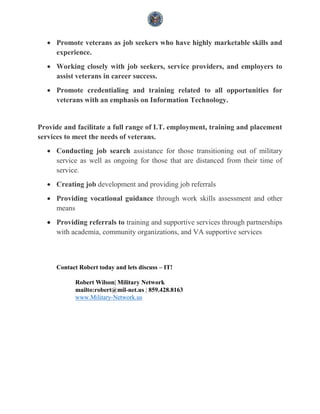 Project Management for Veterans | PDF