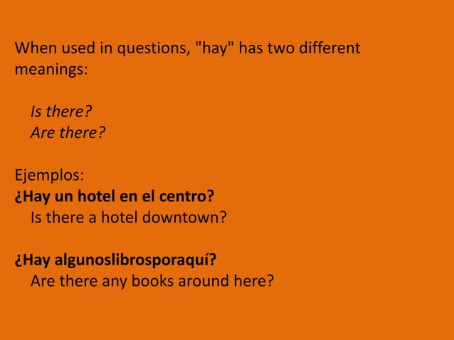 Verb form of "Hay" | PPTX