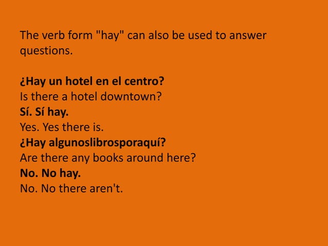 Verb form of "Hay" | PPTX