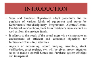Store and Purchase Evaluations, NERIST | PPTX