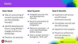 DevSecOps - Building continuous security into it and app ...