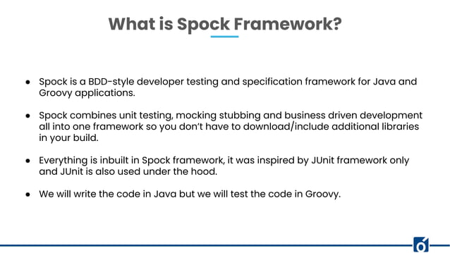 Introduction to Spock: A Unit Testing Framework | PPT