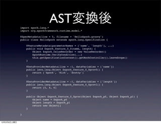 Spockの基礎 | PPT