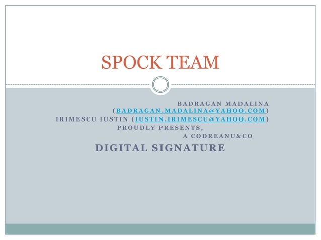 Spock team | PPT