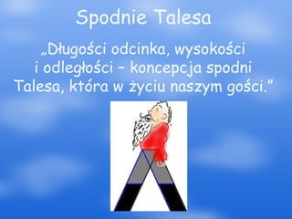 Spodnie Talesa | PPTX | Science