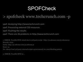 SPOF Attack | PPT