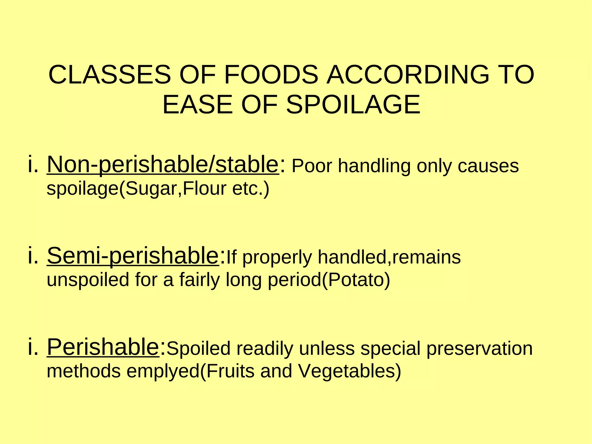 Spoilage of Perishable Food | PDF | Chemistry | Science