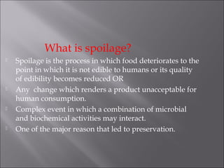 Spoilage of cereals and sugar products | PPT