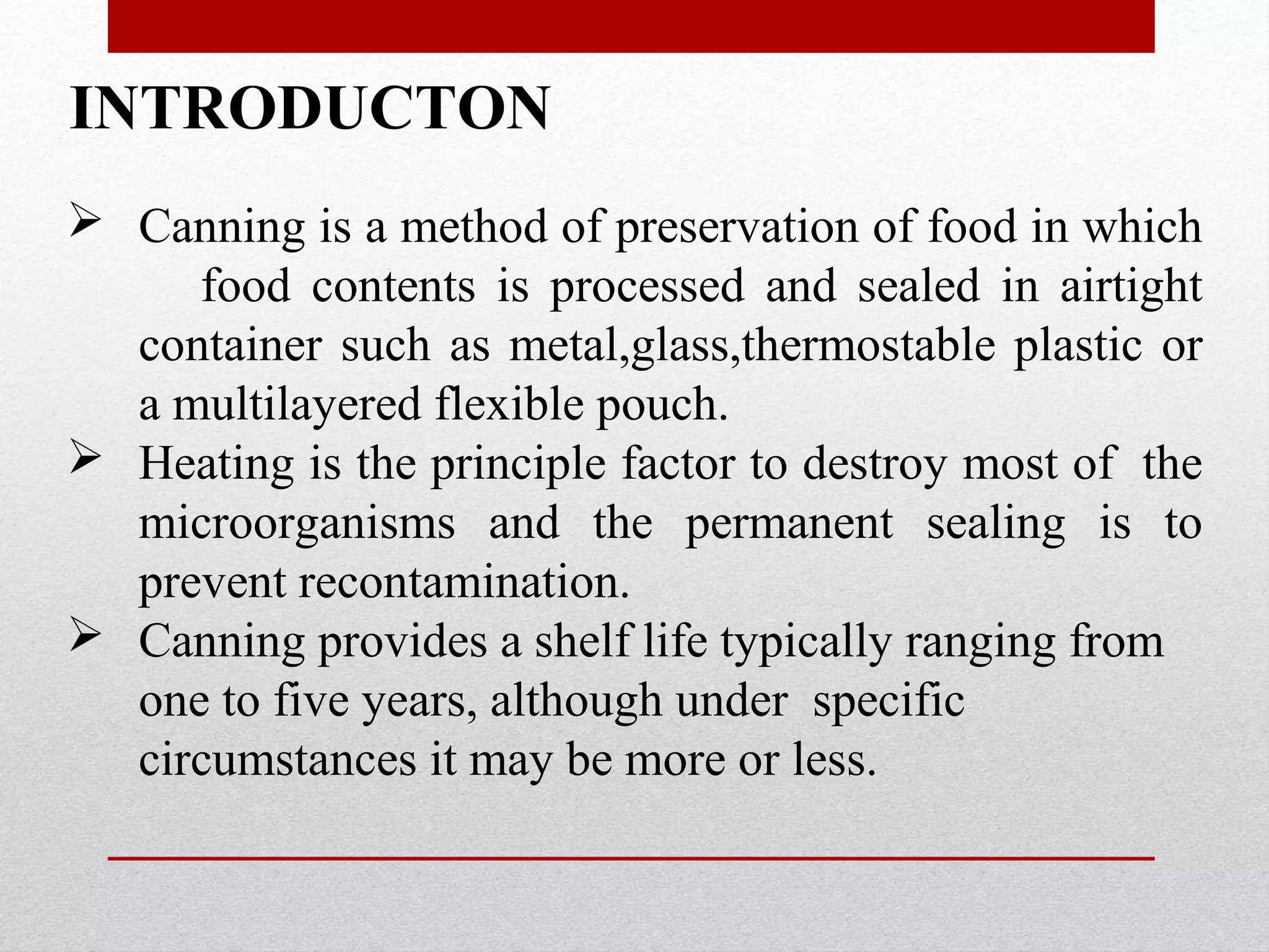 Spoilage of canned food | PPT