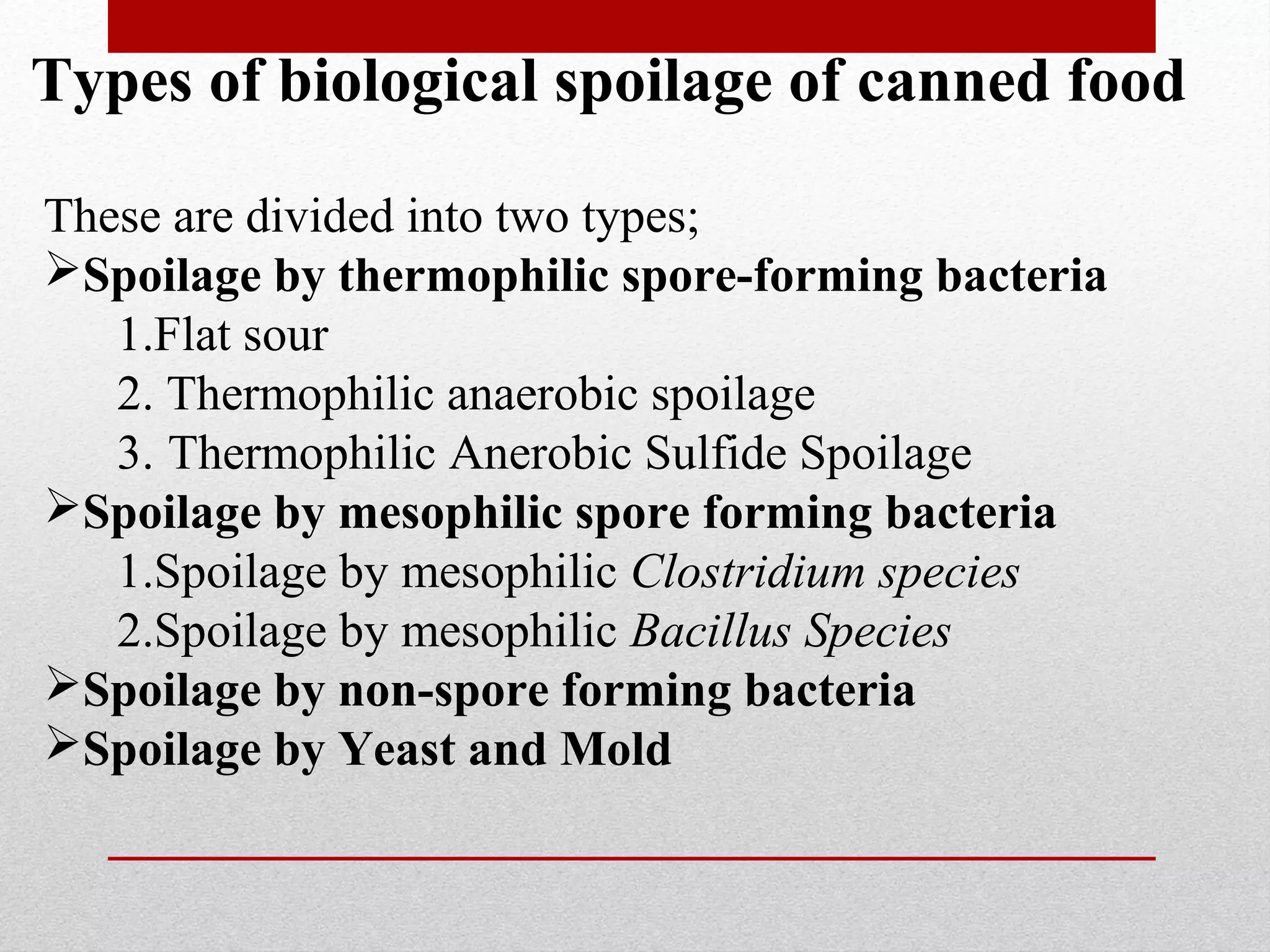 Spoilage of canned food | PPT