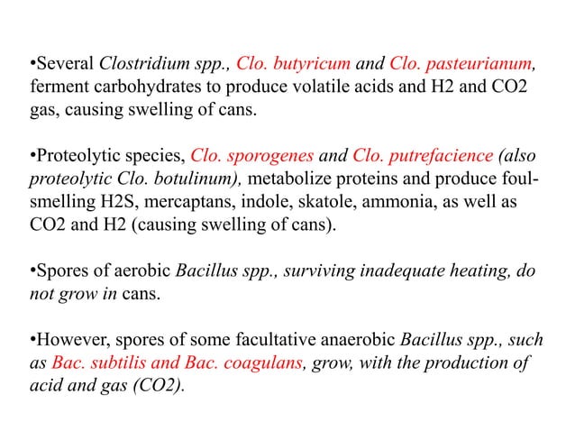 Spoilage of canned foods (MICROBIAL SPOILAGE) | PPTX