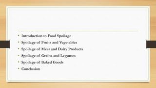 Spoilage of different food product.pptx