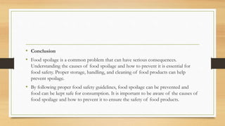 Spoilage of different food product.pptx