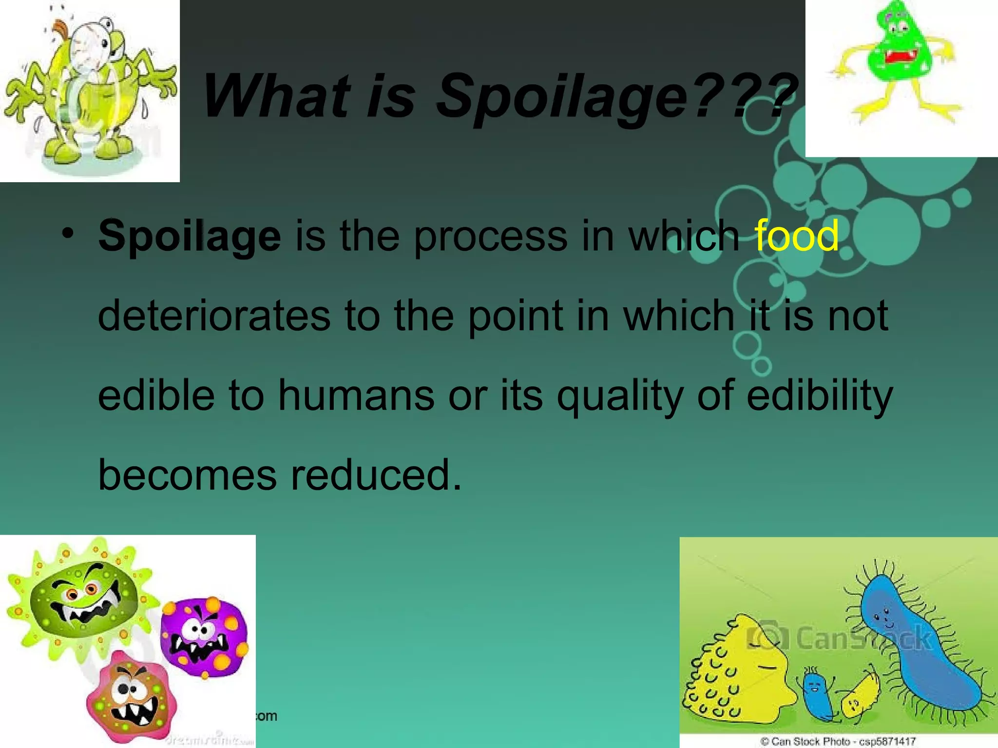 Spoilage of meat | PPT