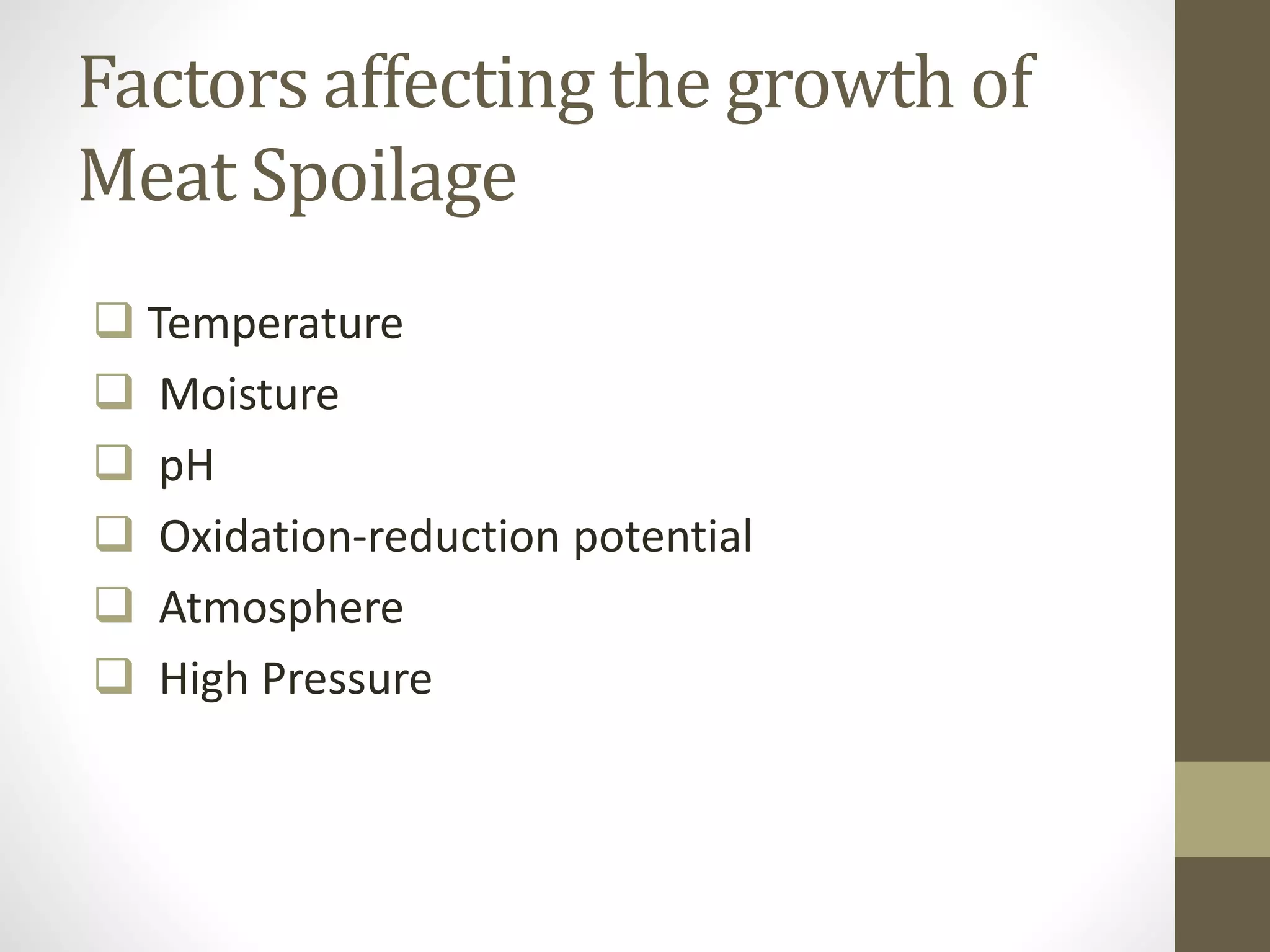 Spoilage of meat | PPT