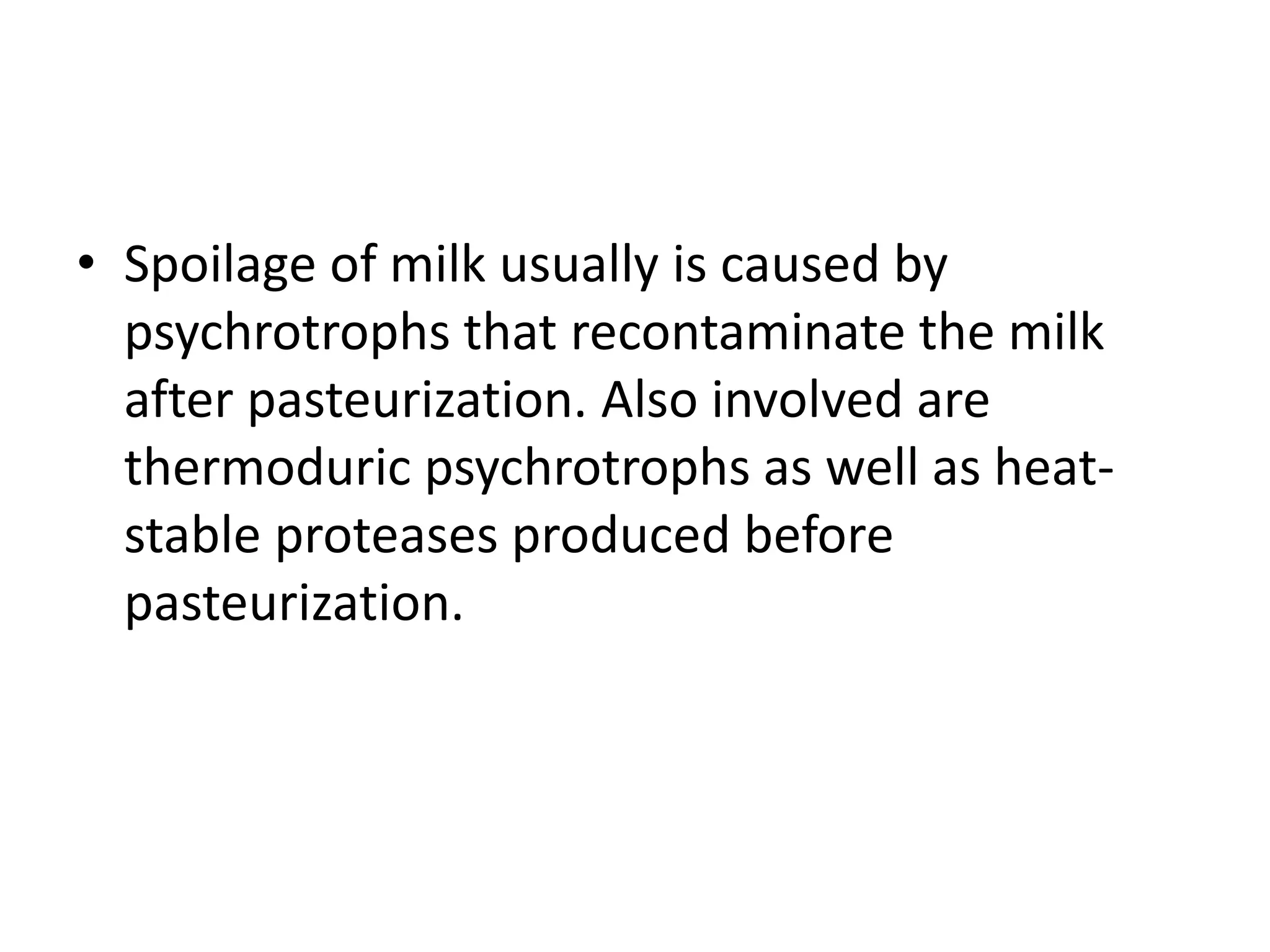 Contamination, Preservation and Spoilage of milk | PPTX