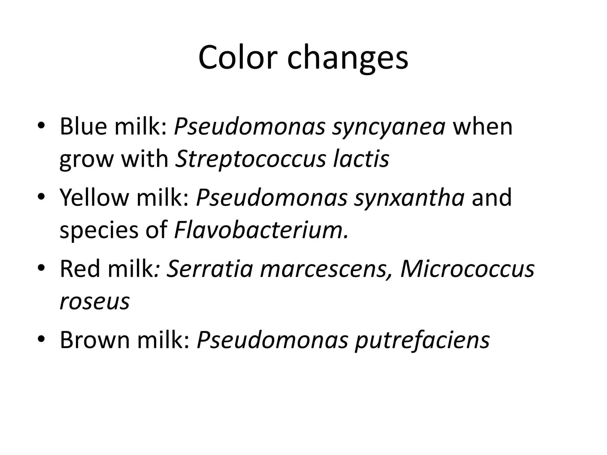 Contamination, Preservation and Spoilage of milk | PPTX