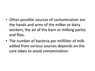 Contamination, Preservation and Spoilage of milk | PPTX