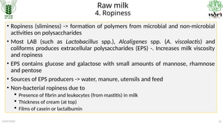 Microbial spoilage of Milk and Milk Products | PPTX