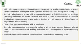 Microbial spoilage of Milk and Milk Products | PPTX