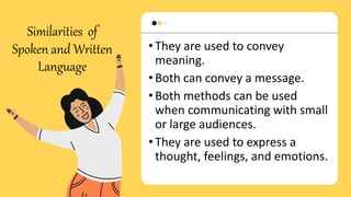 spoken and written-lang.ppttue llllllhsuwubshd | PPT