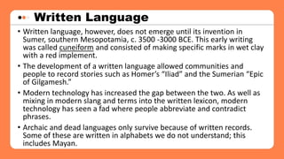 spoken and written-lang.ppttue llllllhsuwubshd | PPT