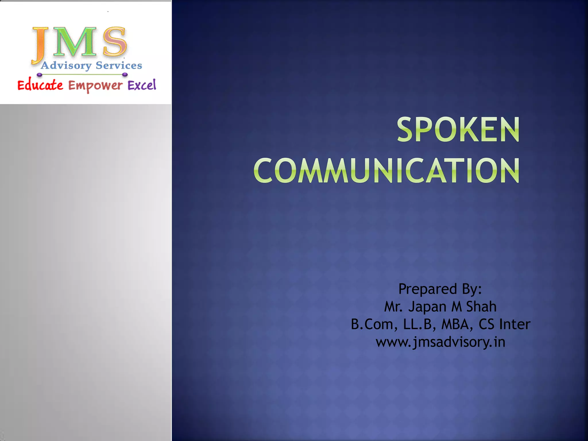 Spoken communication Skills/ Telephonic Communication Skills ...