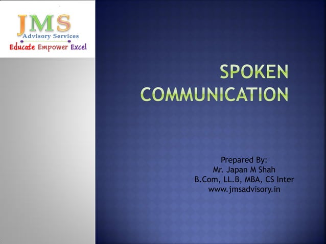 Spoken communication Skills/ Telephonic Communication Skills ...