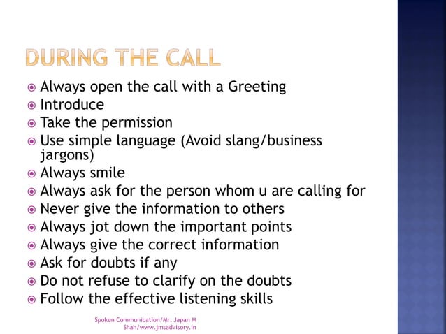 Spoken communication Skills/ Telephonic Communication Skills ...