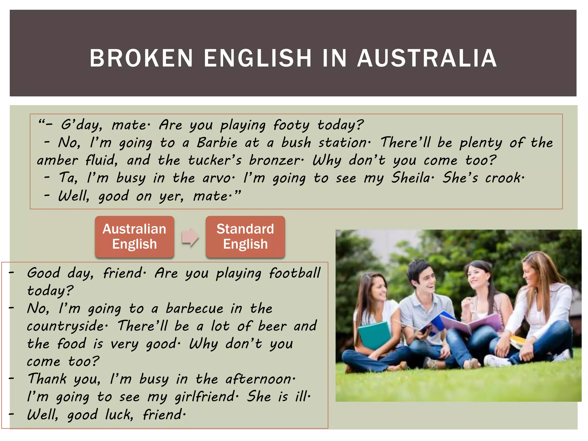Spoken English, Broken English | PPTX