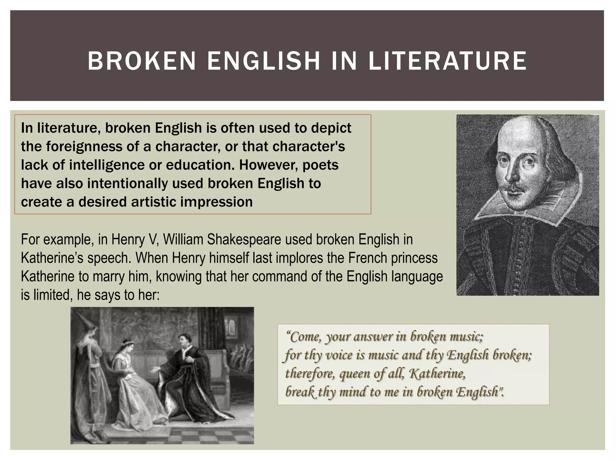 Spoken English, Broken English | PPTX