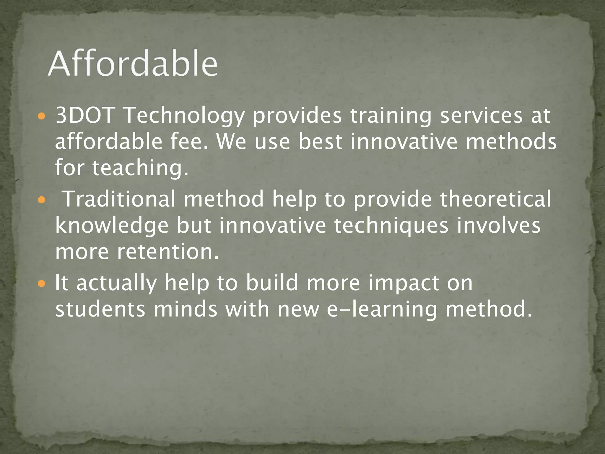 Spoken english 3DOT Technologies | PDF