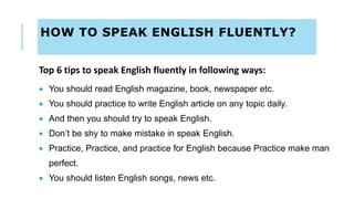 English Speaking | PPTX