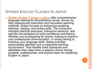 spoken english classes in jaipur .pptx