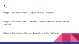 Spoken English Beginner Session 12 - Preposition of Time - Ash Vyas | PPT